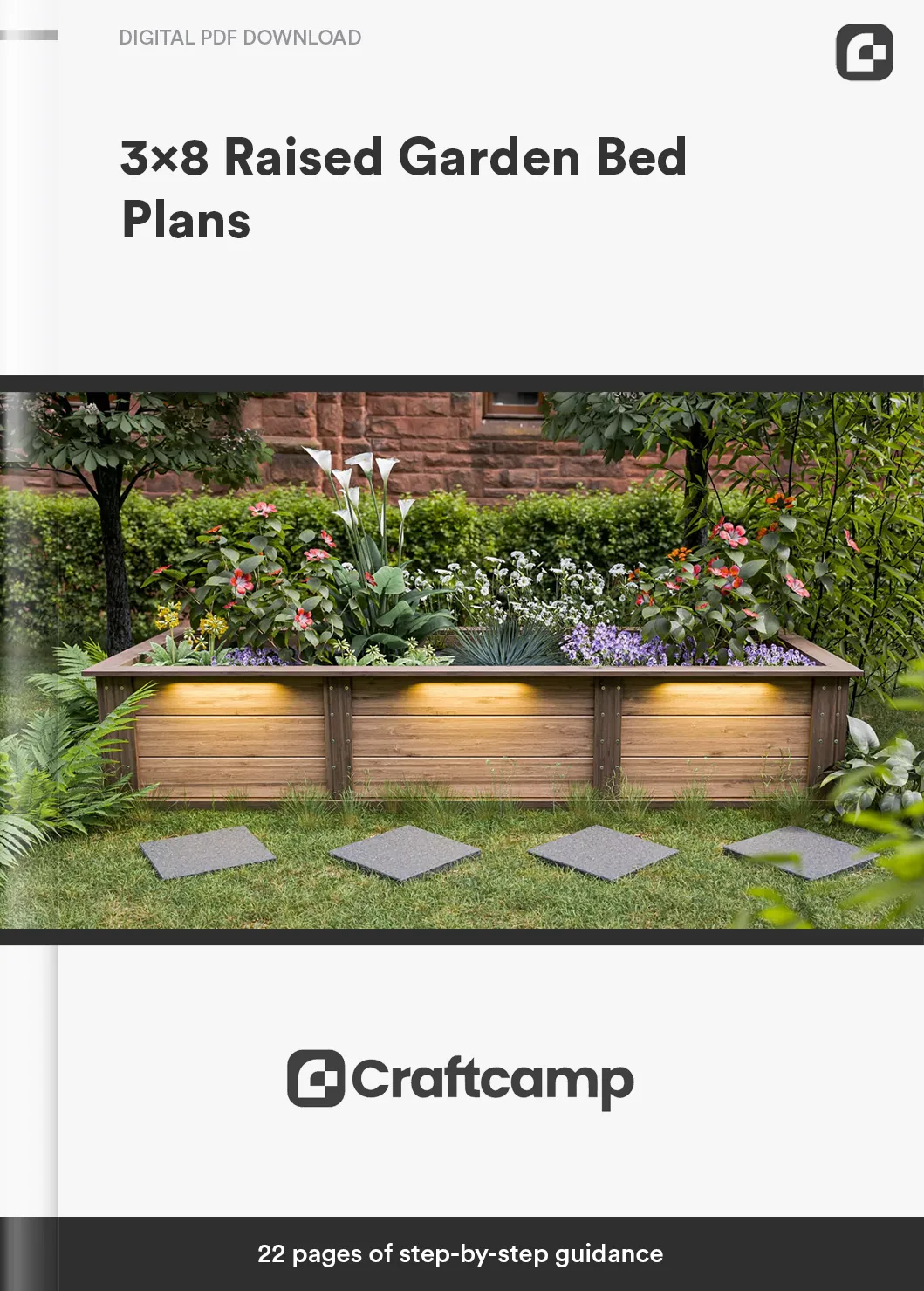 DIY 3x8 Raised Garden Bed Plans Simple - Craftcamp™