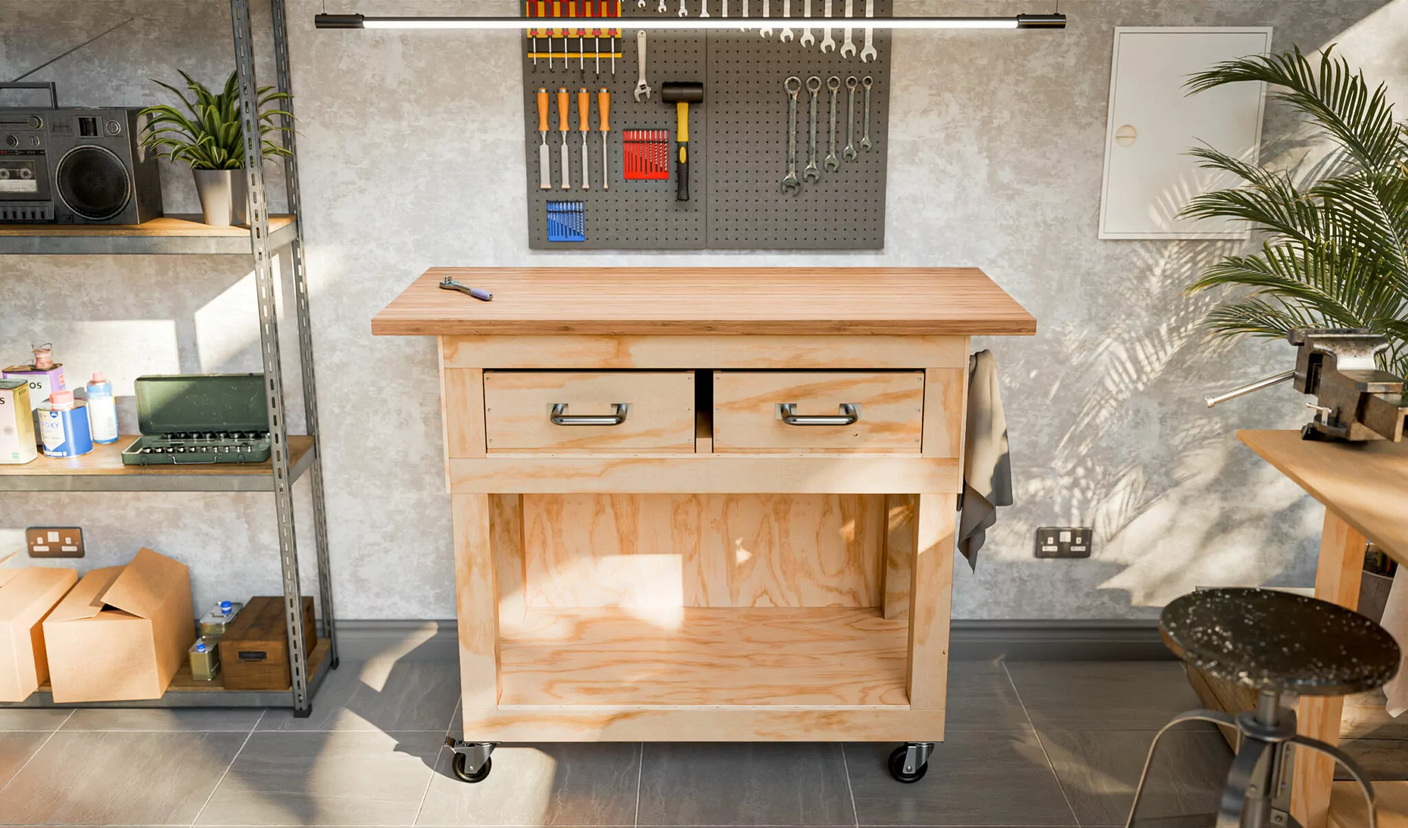 Top 10 Free DIY Workbench Plans - Craftcamp™