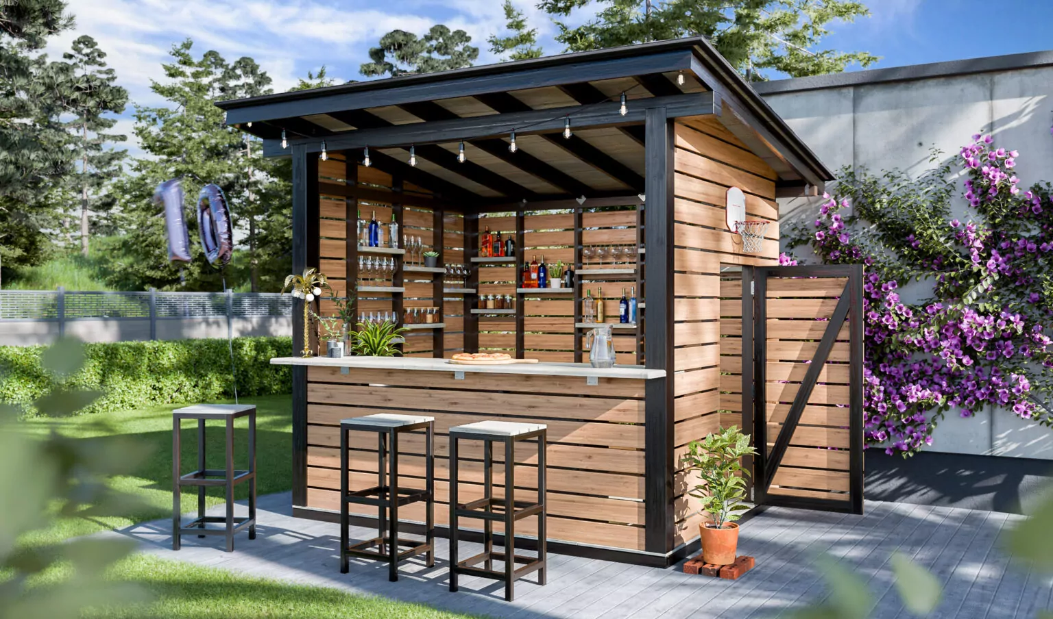 6 Free DIY Outdoor Bar Plans - Craftcamp™