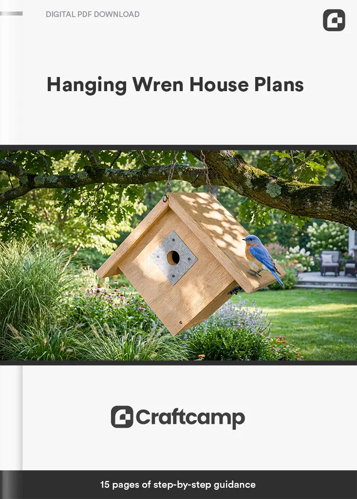 Hanging Wren Birdhouse Plans - Craftcamp™